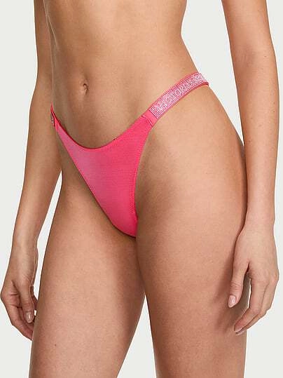 Victoria's Secret Very Sexy Shine Strap Thong Panty - Pink