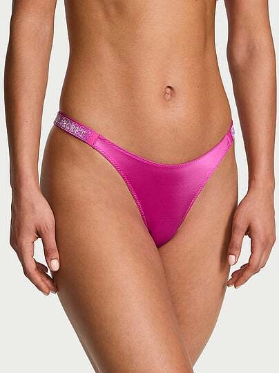 Victoria's Secret Very Sexy Shine Strap Thong Panty - Pink