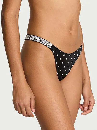 Victoria's Secret Very Sexy Gradient Shine Strap Rose Lace V-string Panty - Print