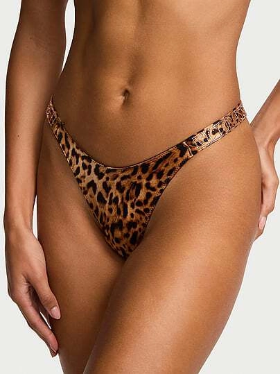 Victoria's Secret Very Sexy Shine Strap Dot Thong Panty - Print
