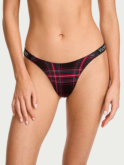 Victoria's Secret Very Sexy Shine Strap Thong Panty - Print