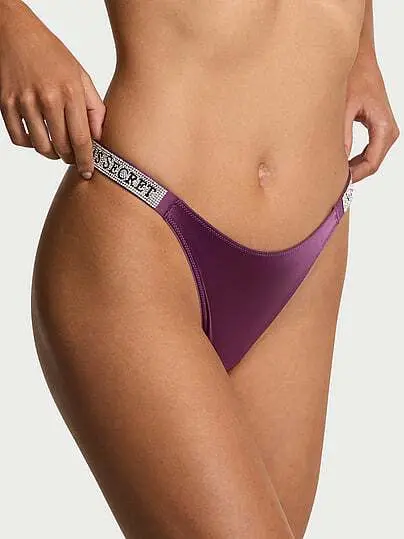 Victoria's Secret Very Sexy Shine Strap Thong Panty - Purple