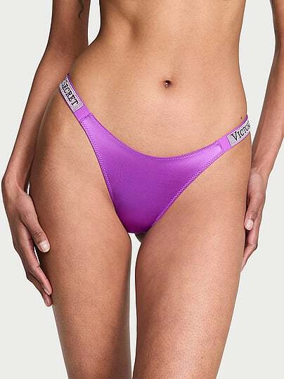 Victoria's Secret Very Sexy Shine Strap Thong Panty - Purple