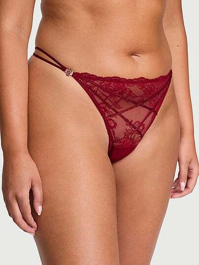 Victoria's Secret Very Sexy Shine Strap Thong Panty - Red