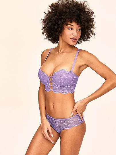Victoria's Secret Adore Me Margaritte Push-up Longline Bra - Purple