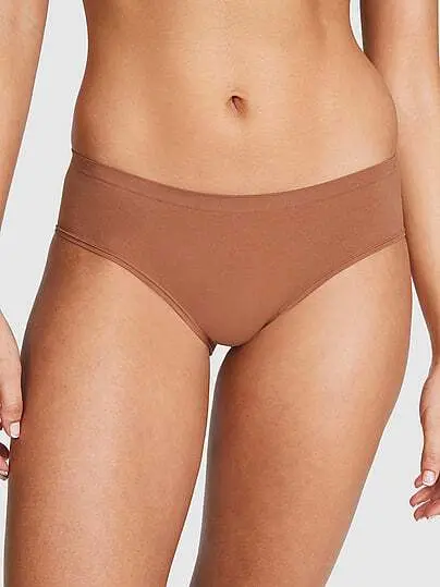 Pink Seamless Hiphugger Panty - Brown