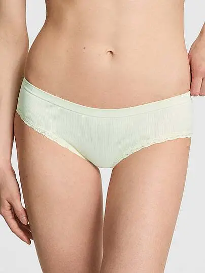 Pink Seamless Hiphugger Panty - Green