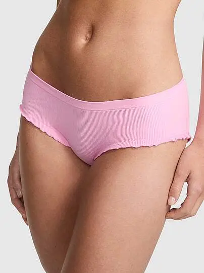 Pink Seamless Hiphugger Panty - Pink