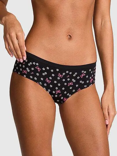 Pink Seamless Hiphugger Panty - Print