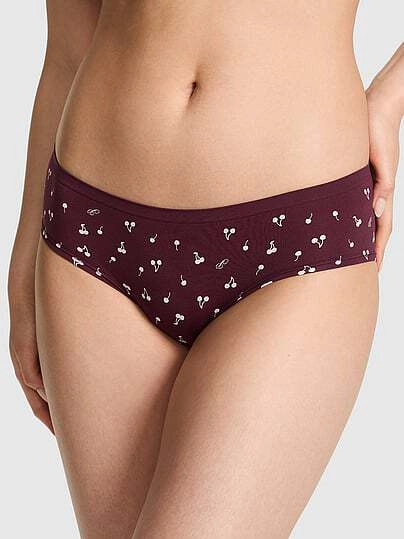 Pink Seamless Hiphugger Panty - Print