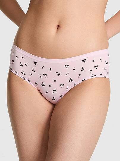 Pink Seamless Hiphugger Panty - Print