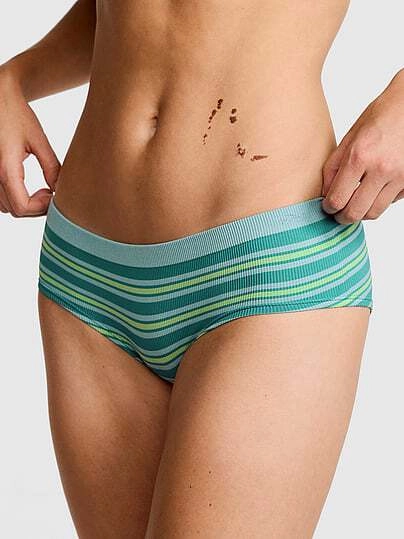 Pink Seamless Hiphugger Panty - Print