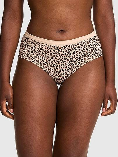 Pink Seamless Hiphugger Panty - Print
