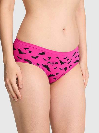 Pink Seamless Hiphugger Panty - Print