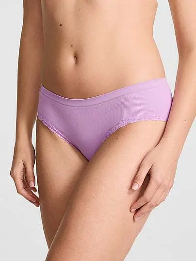 Pink Seamless Hiphugger Panty - Purple