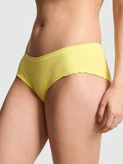 Pink Seamless Hiphugger Panty - Yellow