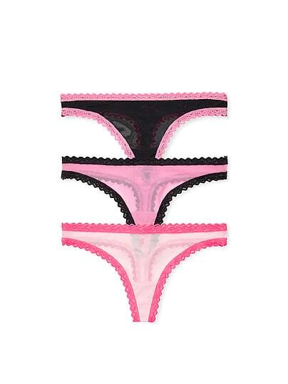 Victoria's Secret 7-pack Lacie Thong Panties - Print