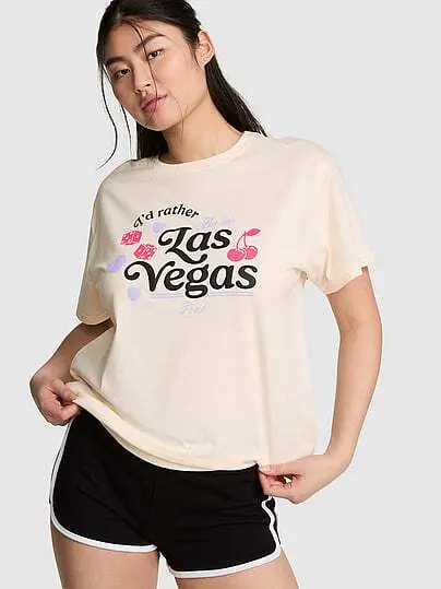 Pink Campus Cotton™ Tee - Beige