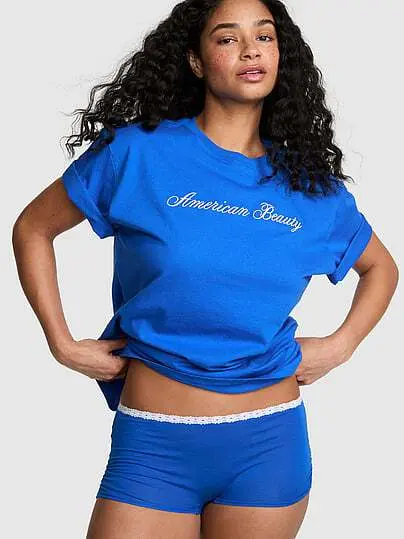 Pink Campus Cotton™ Tee - Blue