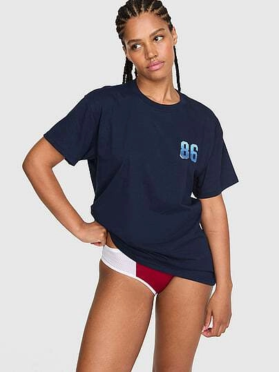 Pink Campus Cotton™ Tee - Blue