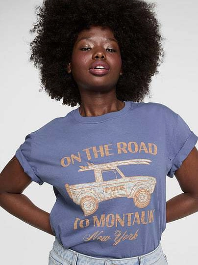 Pink Campus Cotton™ Tee - Blue