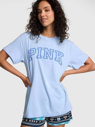 Pink Campus Cotton™ Tee - Blue