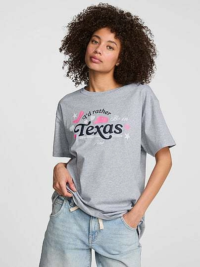 Pink Campus Cotton™ Tee - Grey