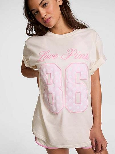 Pink Campus Cotton™ Tee - Grey