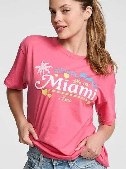 Pink Campus Cotton™ Tee - Pink
