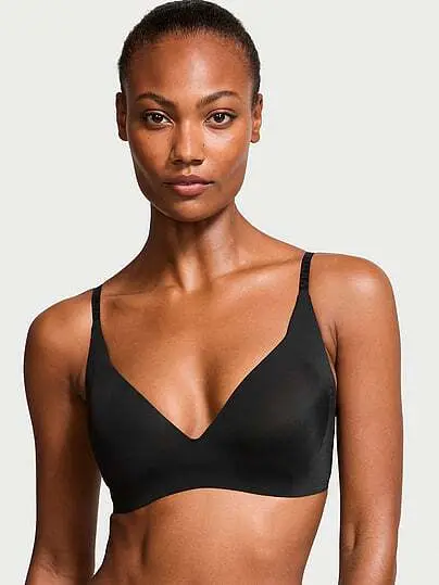 Victoria's Secret The T-shirt Push-up Wireless Comfort Bra - Black