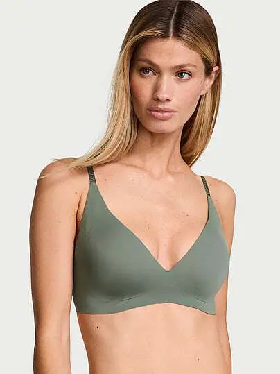 Victoria's Secret The T-shirt Push-up Wireless Comfort Bra - Green