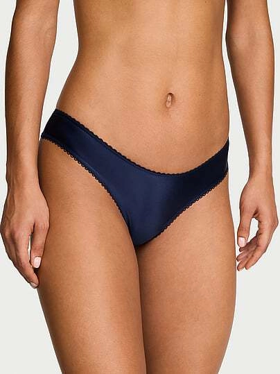 Victoria's Secret Dream Angels Lace-trim Brazilian Panty - Blue