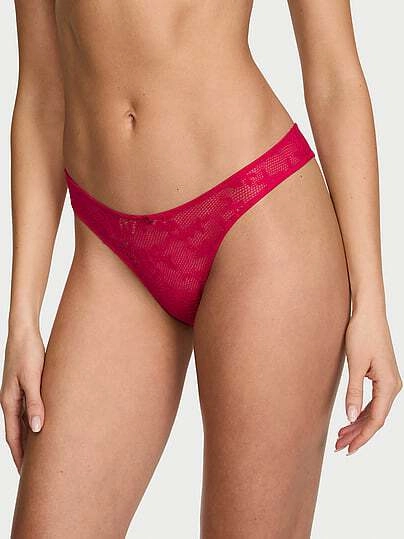 Victoria's Secret Dream Angels Lace-trim Brazilian Panty - Pink
