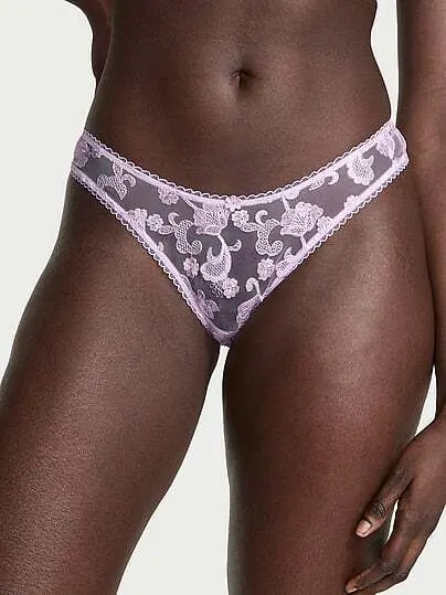 Victoria's Secret Dream Angels Lace-trim Brazilian Panty - Print