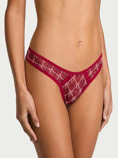 Victoria's Secret Dream Angels Lace Brazilian Panty - Print