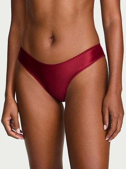 Victoria's Secret Dream Angels Lace Brazilian Panty - Red