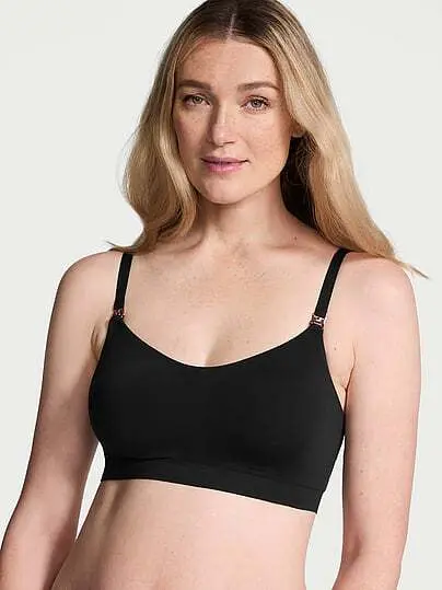 Victoria's Secret Bare Seamless Nursing Bra - Black