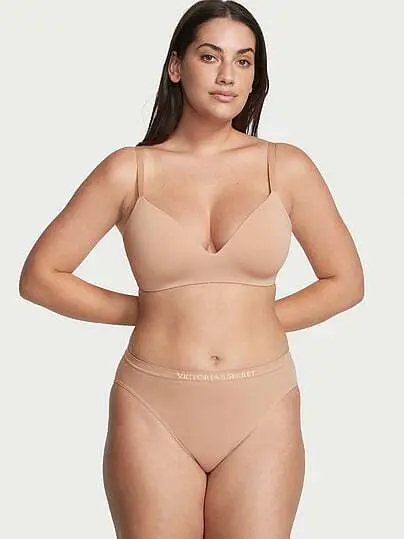 Victoria's Secret Seamless High-leg Brief Panty - Beige