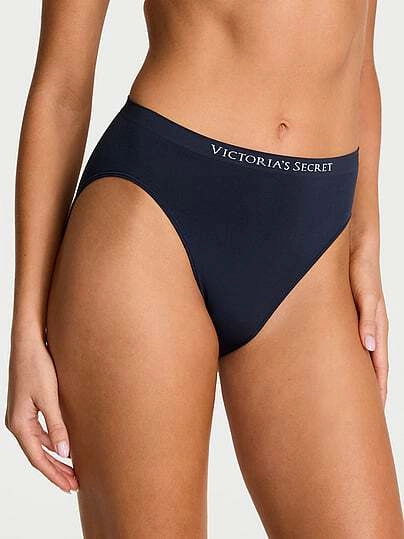 Victoria's Secret Seamless High-leg Brief Panty - Blue