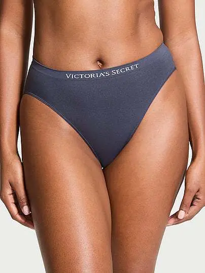 Victoria's Secret Seamless High-leg Brief Panty - Grey