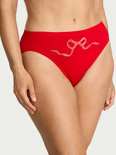 Victoria's Secret Seamless High-leg Brief Panty - Red