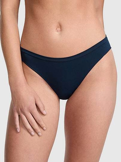 Pink Seamless Bikini Panty - Blue