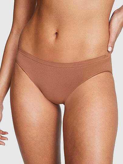 Pink Seamless Bikini Panty - Brown