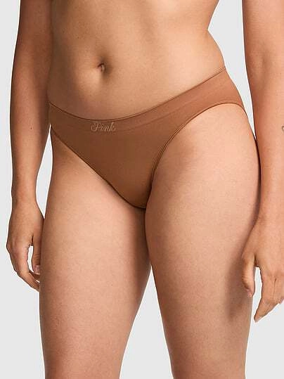 Pink Seamless Bikini Panty - Brown