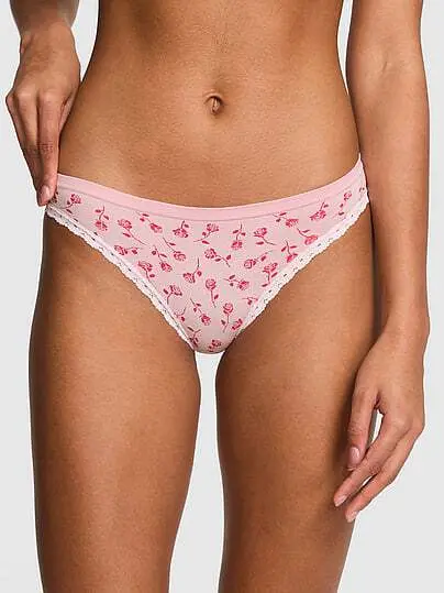 Pink Seamless Bikini Panty - Floral