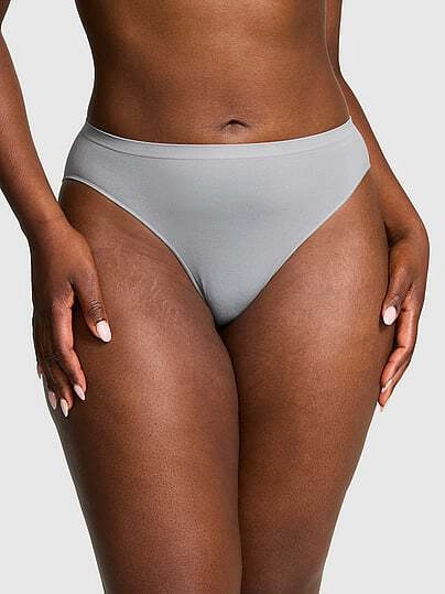 Pink Seamless Bikini Panty - Grey