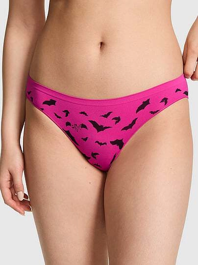 Pink Seamless Bikini Panty - Print