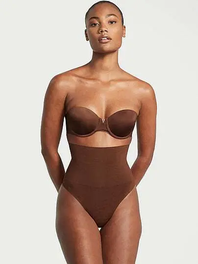 Victoria's Secret High-waist Seamless Thong Panty - Brown