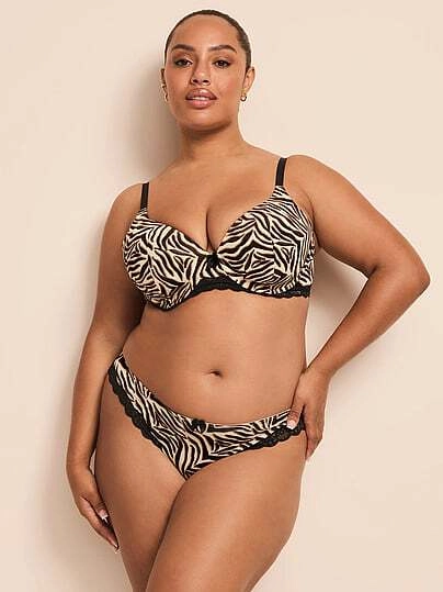 Victoria's Secret Adore Me Nare Thong Panty - Print
