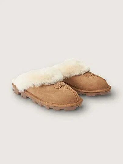Pink Ugg® Coquette Slippers - Brown